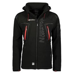 Geographical Norway Softshelljacke "Techno" in Schwarz - 68% | Gr&ouml;&szlig;e XL | Herren-outdoorjacken