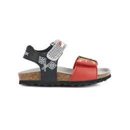 Geox Sandalen "Chalki" in Rot/ Schwarz - 59% | Größe 23 | Babysandalen