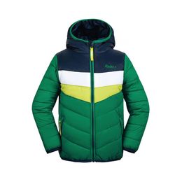 Peek U Ganzjahres-Steppjacke "Baz" in Gr&uuml;n/ Dunkelblau/ Wei&szlig; - 31% | Gr&ouml;&szlig;e 164 | Kinderjacken
