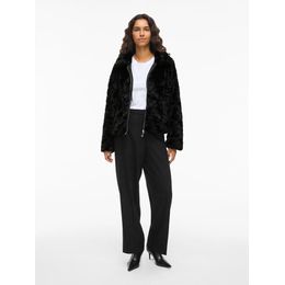 Vila Kunstpelzjacke "VIDORTE" in Schwarz - 75% | Gr&ouml;&szlig;e 34 | Damenjacken
