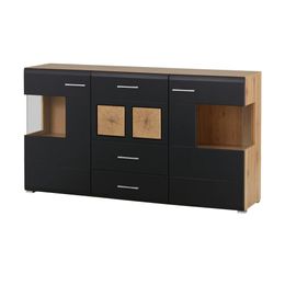 H&ouml;ffner Sideboard Cortina &brvbar; schwarz &brvbar; Ma&szlig;e (cm): B: 170 H: 94 T: 42.0 &raquo; H&ouml;ffner