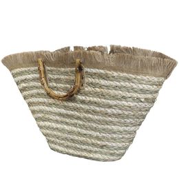Chic Antique Strandtasche aus geflochtenem Material skandinavische Deko Online Shop