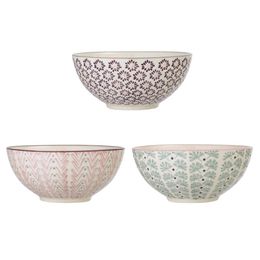 Bloomingville Maya Schale gro&szlig;, Violett, Steingut 3er-Set skandinavische Deko Online Shop