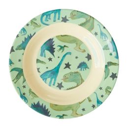 Rice Melamin tiefer Kinderteller Dinosaurs Print skandinavische Deko Online Shop