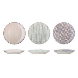 Bloomingville Maya Teller gro&szlig;, Violett, Steingut 3er-Set skandinavische Deko Online Shop