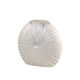 Chic Antique Flache Niort Vase mit Rillen skandinavische Deko Online Shop