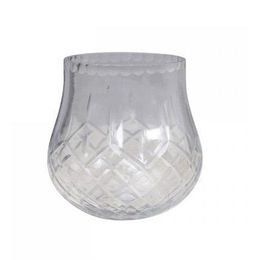 Chic Antique Rundlicher Teelichthalter mit Schliff skandinavische Deko Online Shop