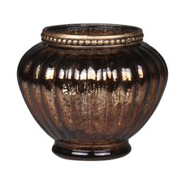 Chic Antique Teelichthalter mit Perlenrand glänzend skandinavische Deko Online Shop