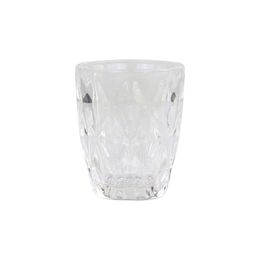 Chic Antique Trinkglas mit Diamantmuster skandinavische Deko Online Shop
