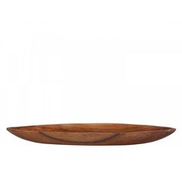 Chic Antique Schale Laon l&auml;nglich aus Akazienholz skandinavische Deko Online Shop