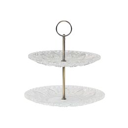 Chic Antique Etagere mit 2 Glastellern skandinavische Deko Online Shop
