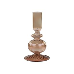 Chic Antique Glas Kerzenst&auml;nder Karamel skandinavische Deko Online Shop