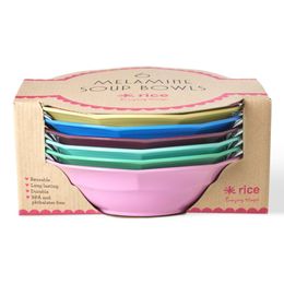 Rice Melamin Suppenteller Show Your True Colors 6er-Set skandinavische Deko Online Shop