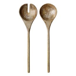 Chic Antique Tours Salatbesteck mit Schnitzereien skandinavische Deko Online Shop