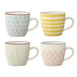 Bloomingville Patrizia Tasse, 4er, Steingut skandinavische Deko Online Shop