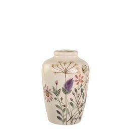 Chic Antique Steingut Vase mit Blumenmotiv H30/&Oslash; 20 cm skandinavische Deko Online Shop