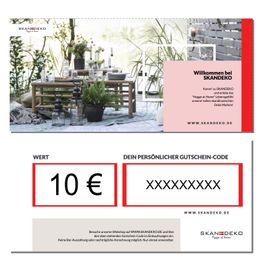 skandeko Geschenk-Gutschein skandinavische Deko Online Shop