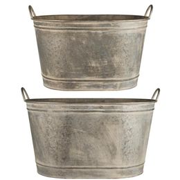 IB Laursen Pflanzkübel 2er-Set aus Metall Urban Garden IB Laursen Online Shop