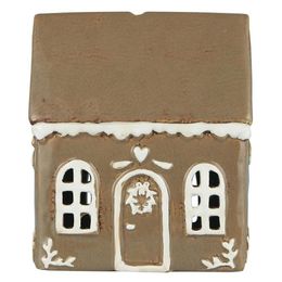IB Laursen Keramik Lebkuchenhaus f&uuml;r Teelicht Stillenat T&uuml;rkranz IB Laursen Online Shop