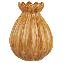 IB Laursen Blumenvase mit unregelm&auml;&szlig;igen Rillen clay skandinavische Deko Online Shop