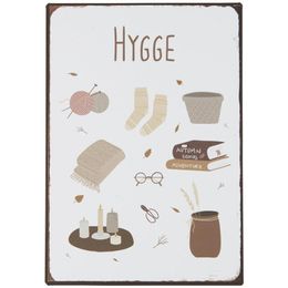 IB Laursen Metallschild Hygge mit Symbolen skandinavische Deko Online Shop