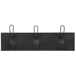IB Laursen Garderobe Hakenleiste aus Holz und Metall L45 x B6 x H16 cm, schwarz skandinavische Deko Online Shop