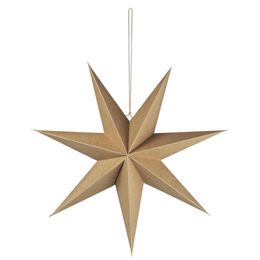 IB Laursen Weihnachtsdeko Stern Stella aus Papier &Oslash; 60 cm, Braun skandinavische Deko Online Shop
