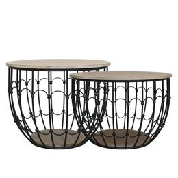Chic Antique Sofatisch mit Holzdeckel 2er Set Landhausstil, Shabby Chic, Vintage, M&ouml;bel