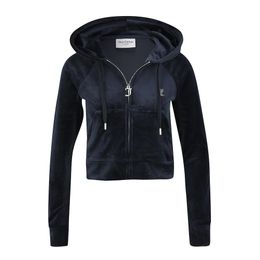 Juicy Couture Petite Zip-Up Hoodie 'MADISON' female Blue size L