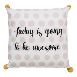 Bloomingville Kissen Phrase aus Baumwolle skandinavische Deko Online Shop