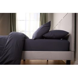 EMMA Classic Spannbettlaken | Dunkelgrau | 180x200cm