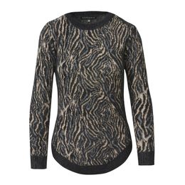 Koroshi Pullover Damen Gr&ouml;&szlig;e XS beigemeliert / graumeliert / schwarz