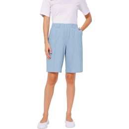 Damen Bermudas mit Rundum-Dehnbund eisblau, Gr&ouml;&szlig;e 48