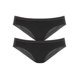 s.Oliver Bikinislip schwarz Gr. 32/34. Mit Spitze