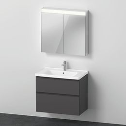 Duravit D-Neo Schrank mit Waschtisch, mit Spiegelschrank, DE011604949,