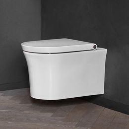 Duravit White Tulip Wand-WC mit HygieneFlush, 2576092000+0027090000,