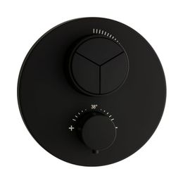 Herzbach LIVING Unterputz-Duscharmatur mit Thermostat, 23.803055.1.12,