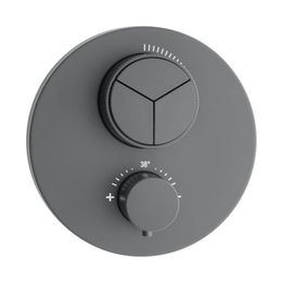 Herzbach LIVING Unterputz-Duscharmatur mit Thermostat, 23.803055.1.06,