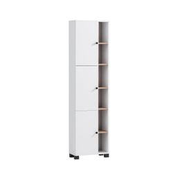 Tchibo - Hochschrank &raquo;Balto&laquo; - 45x23,5x167,5cm - schwarz - Holz / Metall / Kunststoff