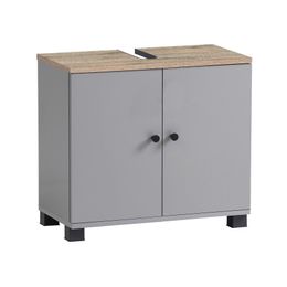 Tchibo - Waschbeckenunterschrank »Balto« - 60x32,5x62,5cm - schwarz - Holz / Metall / Kunststoff