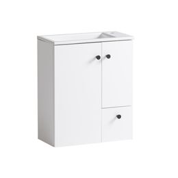 Tchibo - Waschtisch &raquo;Balto&laquo; - 50x20x60cm - schwarz - Holz / Metall / Keramik