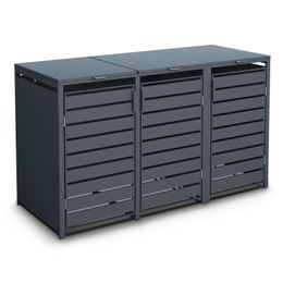 Tchibo - M&uuml;lltonnenbox - 200x80x116cm - anthrazit - Blech