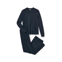 Tchibo - Hausanzug aus Strick - Damen - Gr. XL - dunkelblau