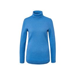 Tchibo - Gerippter Rollkragenpullover - Damen - Gr. S - blau
