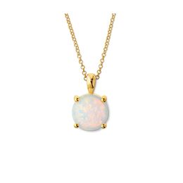 Tchibo - 925 Silber Kette mit synthetischem Opal - weiß