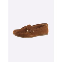 Heine Witt Damen Slipper, cognac, Gr&ouml;&szlig;e 38