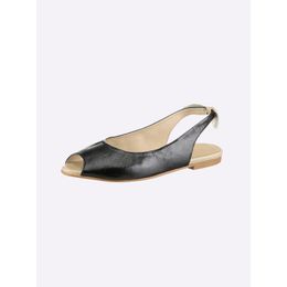 Heine Slingballerina, Schwarz, Gr. 40, Damen, Ballerinas, Material: Synthetik