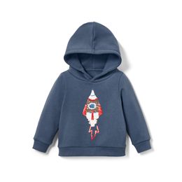 Tchibo - Kinder-Sweatshirt mit Wendepailletten - Herren - Gr. 110/116 - blau