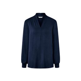 Tchibo - Langarmshirt mit V-Ausschnitt - Damen - Gr. S - dunkelblau