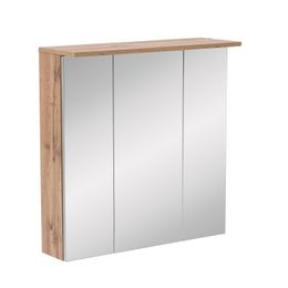 Tchibo - Spiegelschrank &raquo;Sps 700.1 Nora&laquo; - 70,5x23,5x72,5cm - braun - Holz / Glas / Metall